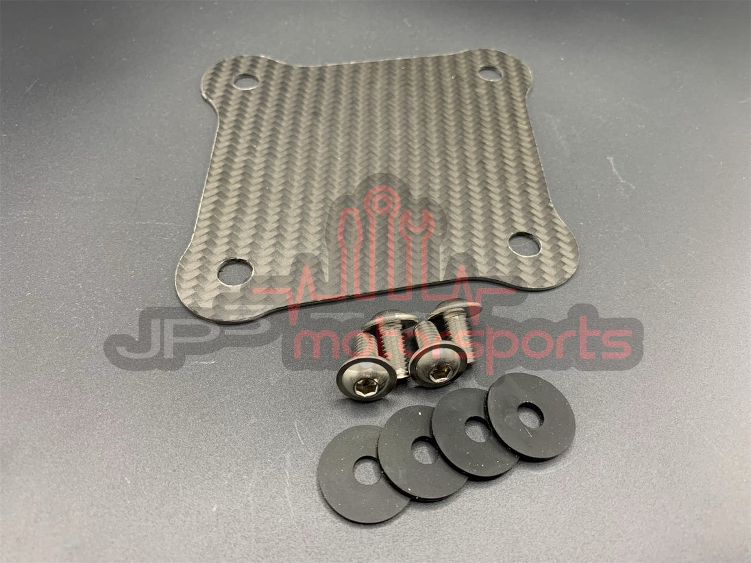 Mazda RX7 FD3S Front Wiper Motor Delete Plate (Carbon Fiber)